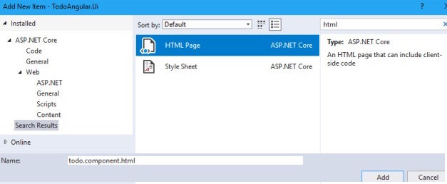 How To Create To-Do CRUD Operation With ASP.NET MVC Core, Angular 4.0